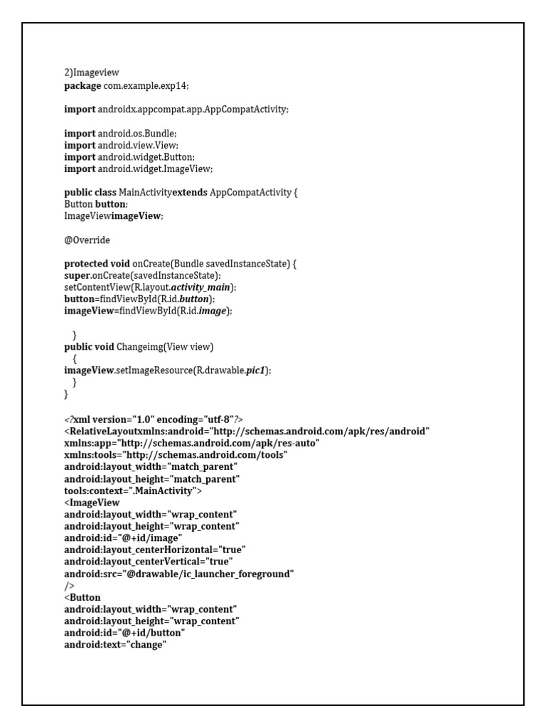 practical14 mad | PDF | Android (Operating System) | Mobile Telecommunications User Equipment