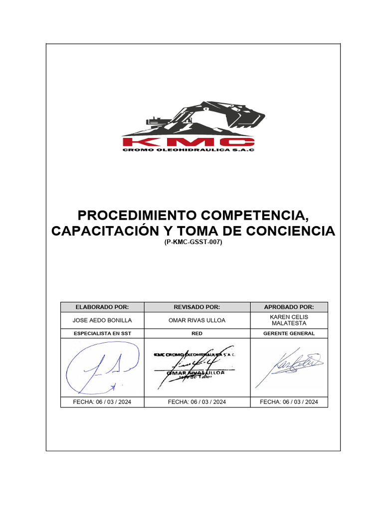 Capacitación SST en KMC CROMO | PDF