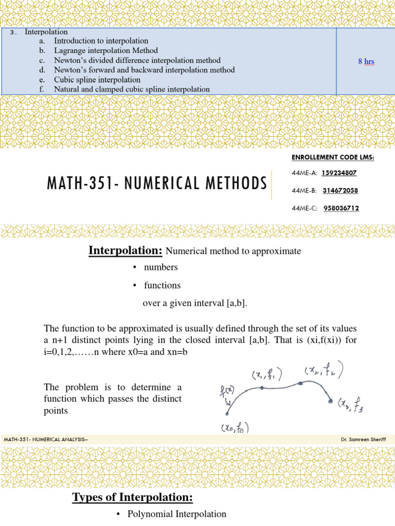LECTURE-6-Newton Forward Bacward Diffeerence Method | PDF | Numerical Analysis | Interpolation