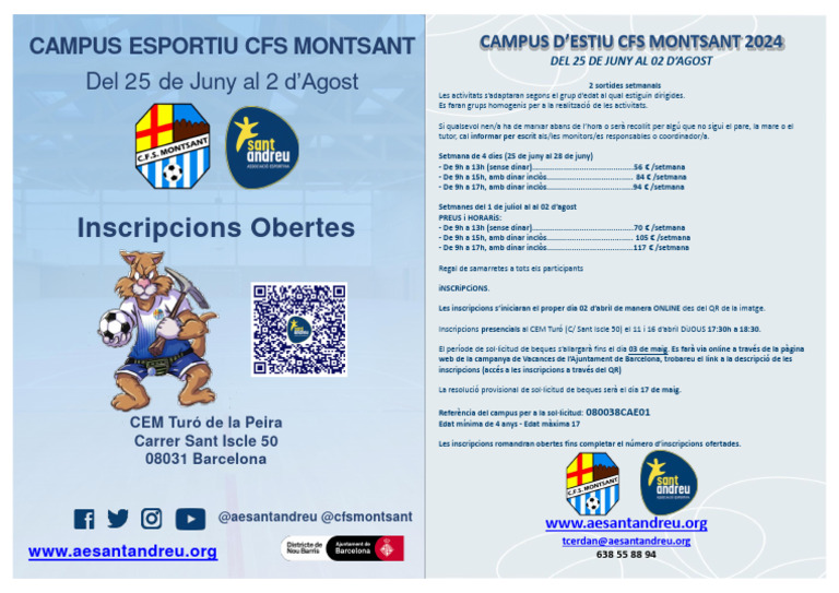 Diptic Campus Montsant 2024 | PDF