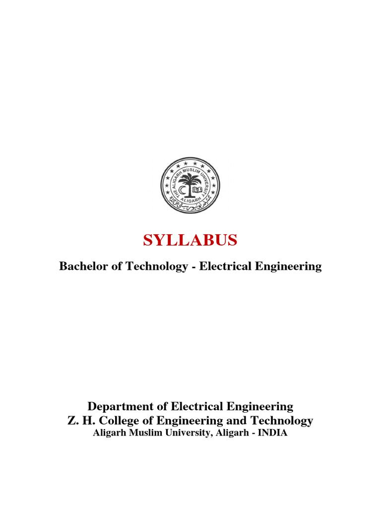 Electrical Syllabus | PDF | Electric Motor | Transformer