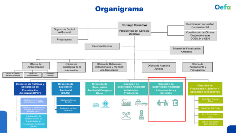 ORGANIGRAMA OEFA | PDF | Economias