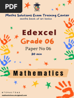 Year 6 Maths Achievement Test Paper | PDF | Mathematics