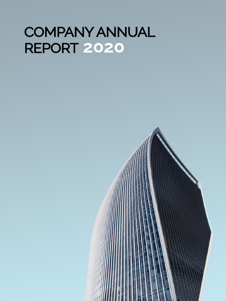 Elegant Company Annual Report Template | PDF