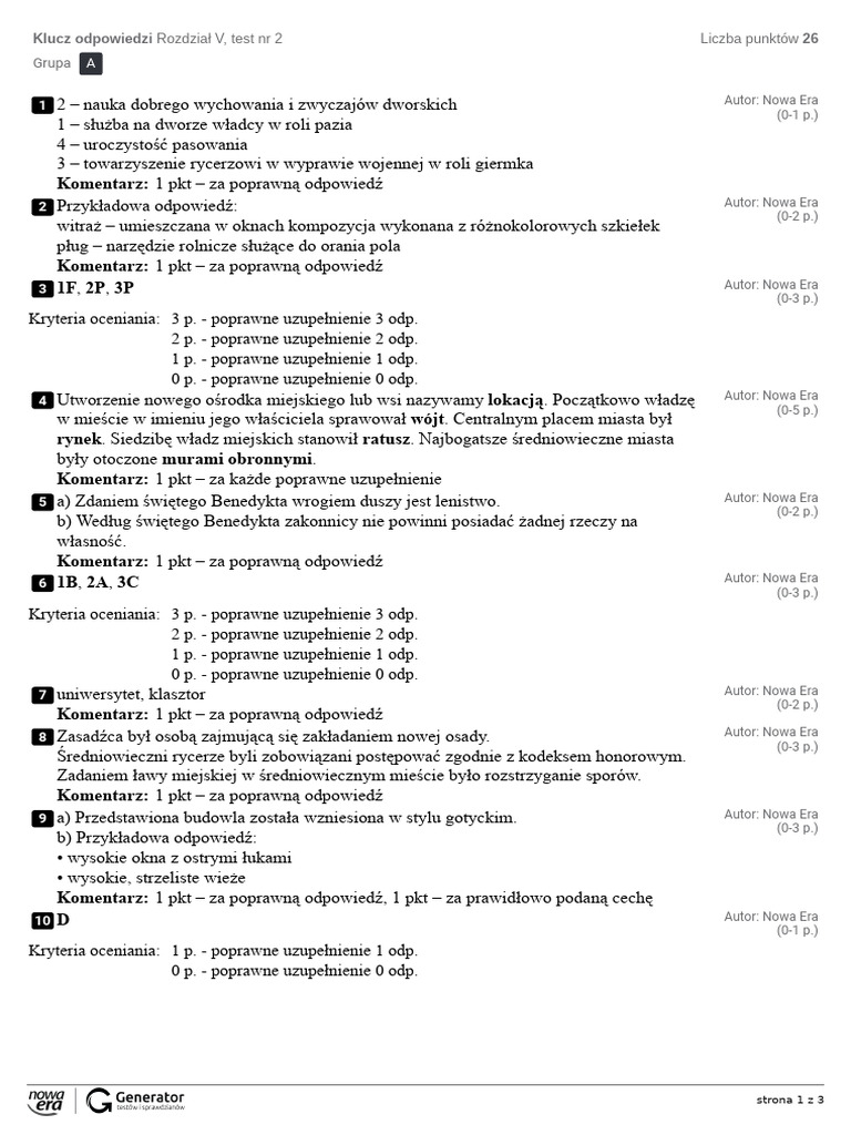 Rozdział V Test Nr 2 Klucz Odpowiedzi 1 Pdf