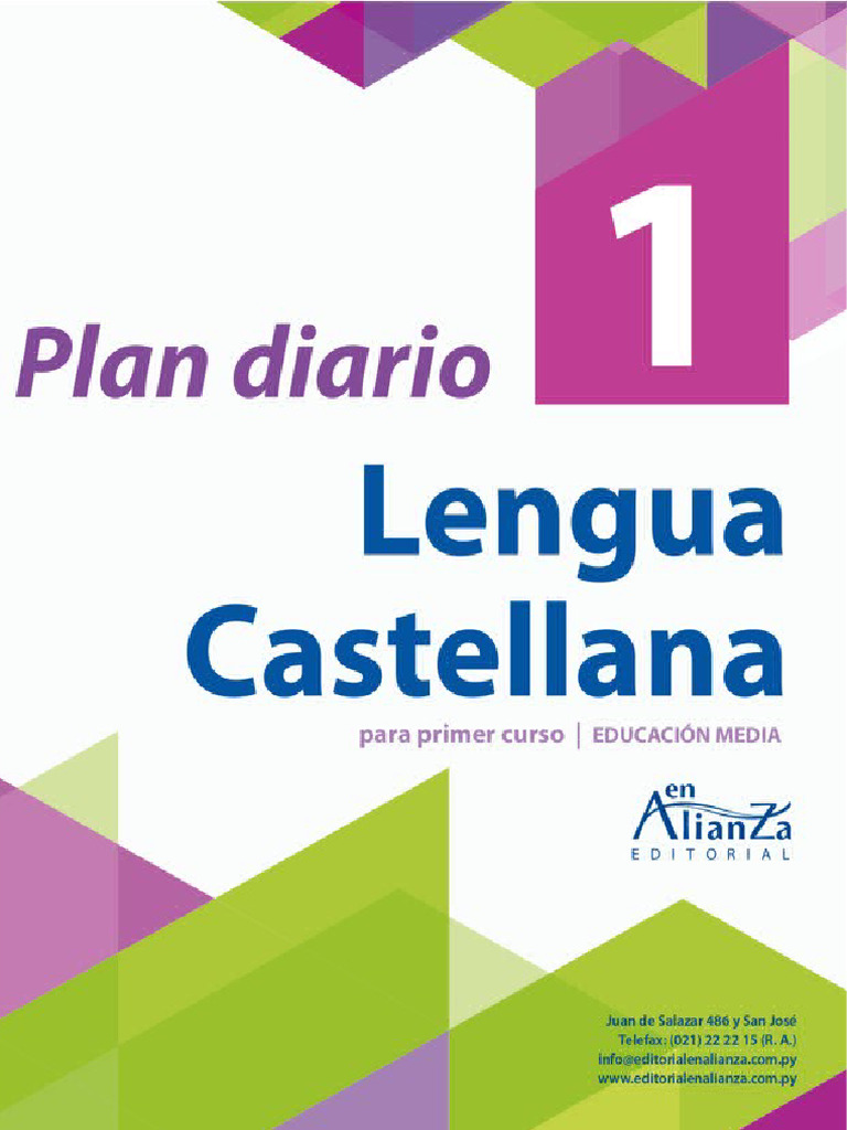 Plan Diario Lengua 1° em | PDF | Podcast | Lingüística