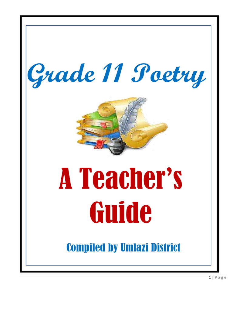 Grade 11 Poetry Guidelines | PDF | Poetry