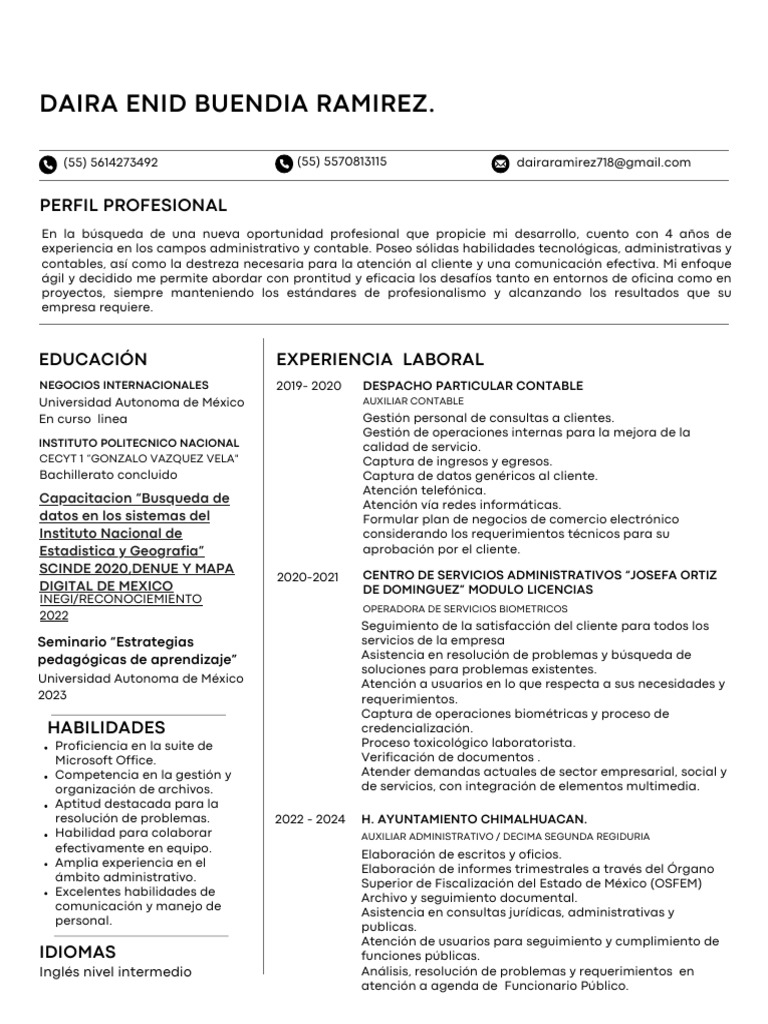 CURRICULUM 2024 | PDF | México