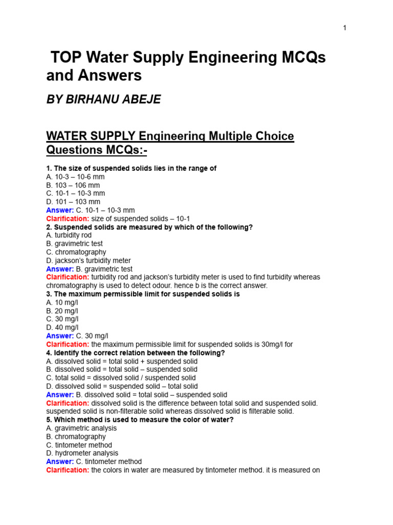 BRIE... Water Supply Engineering | PDF | Pump | Clean Water Act