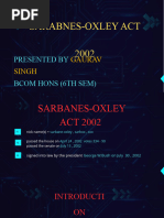 SOX Template | PDF | Sarbanes–Oxley Act | Internal Control