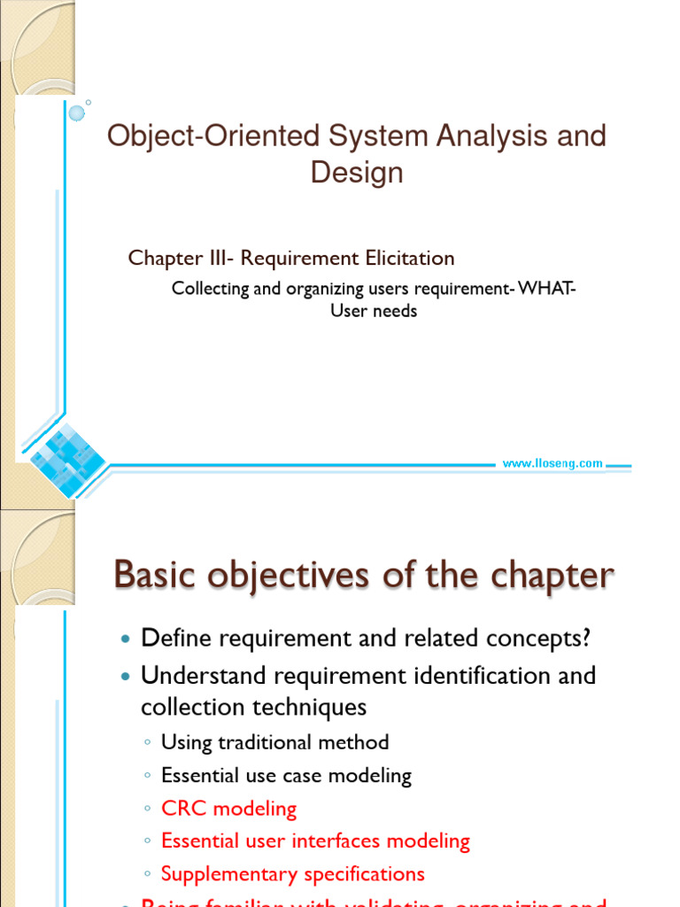 Object Oriented SAD-Chapt 3 Part 2 | PDF | User Interface | Class (Computer Programming)