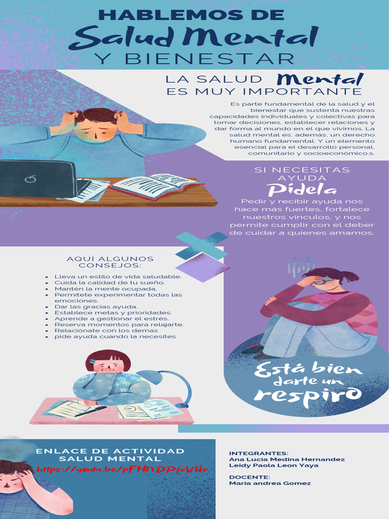 Infografía salud mental-ilustrado | PDF