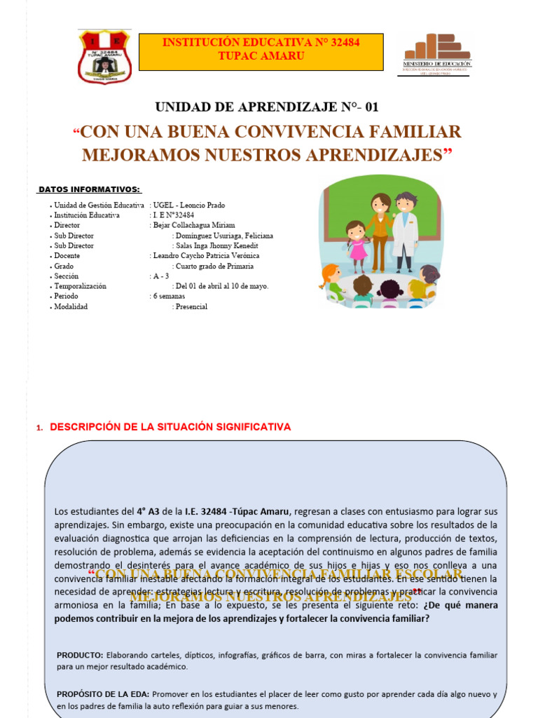 Unidad de Aprendizaje N | PDF | Aprendizaje | Evaluación