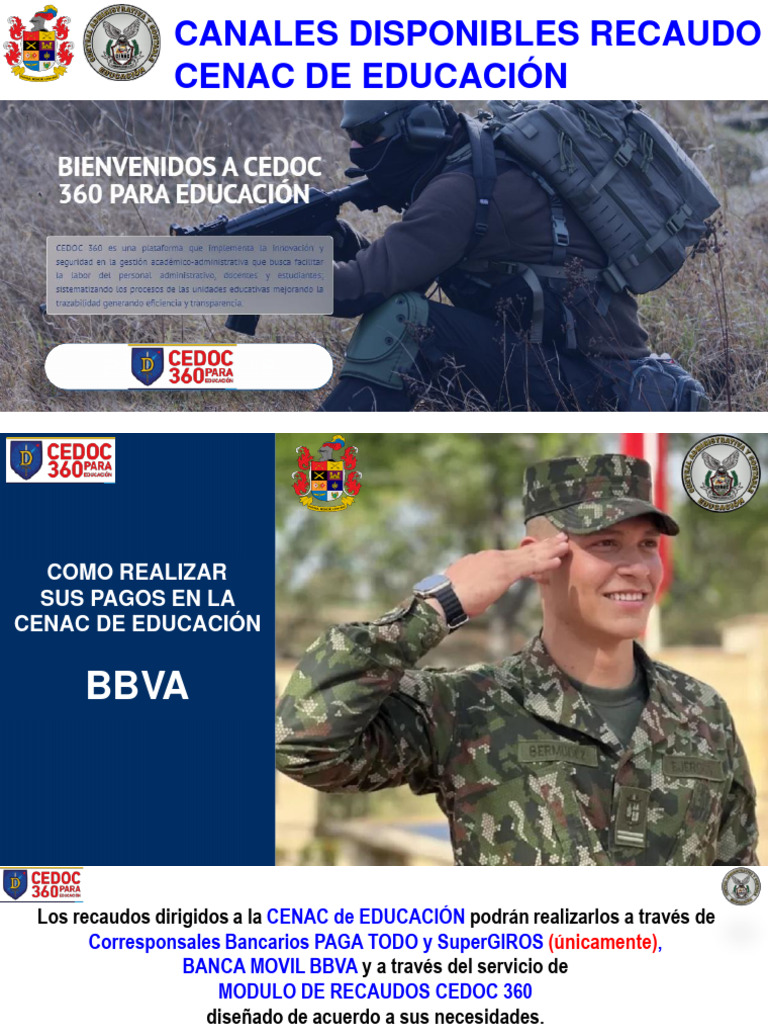 Recaudo CENAC Educación BBVA | PDF | Bancos | Cheque