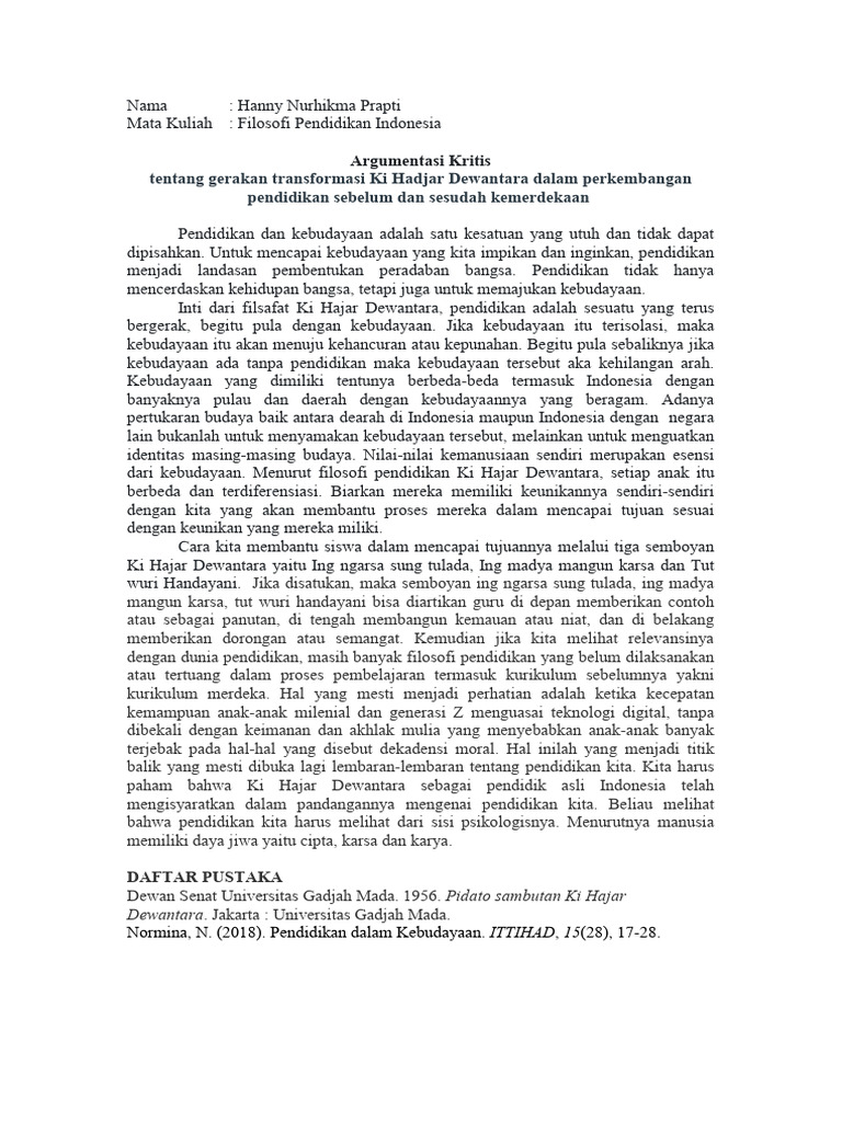 Topik 1 - Eksplorasi Konsep - Argumentasi Kritis | PDF | Ilmu Sosial