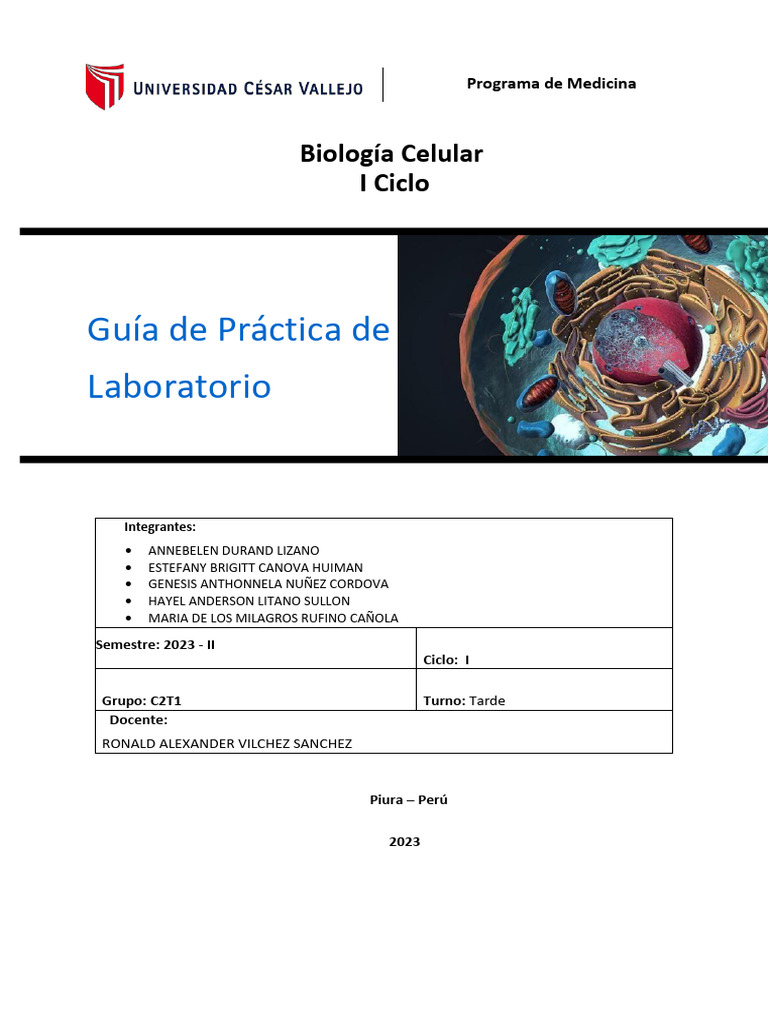 GUÍA PRÁCTICA LAB. SEM 07. APARATO DE GOLGI-LISOSOMAS - Grupo 3 | Descargar gratis PDF ...