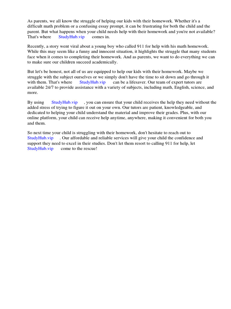 Kid Calls 911 For Help With Math Homework | PDF | 9 1 1 | Homework