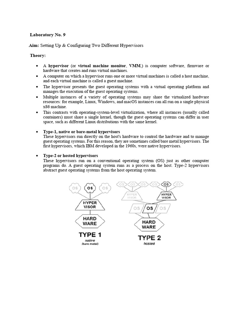 Lab 9 | PDF | Operating System | Virtual Machine