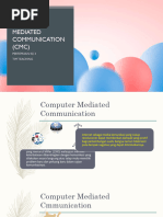 Computer-Mediated Communication (CMC) | PDF