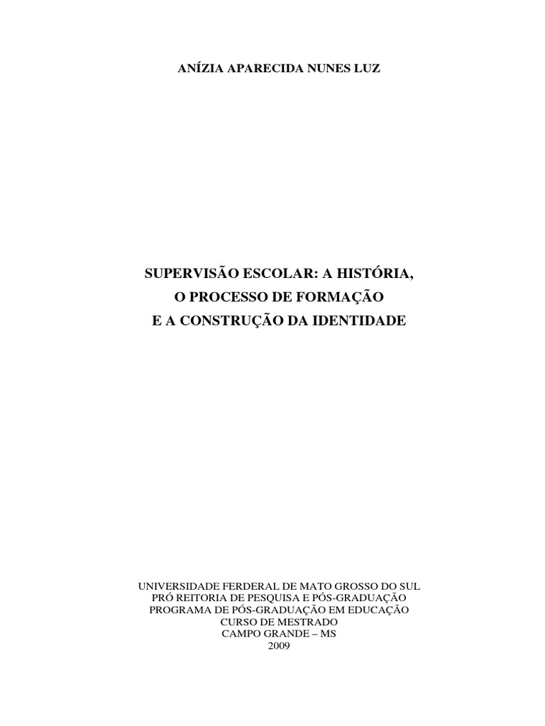 0 - Livro - Anizia Aparecida Nunes Luz - Supervisao Escolar | PDF ...