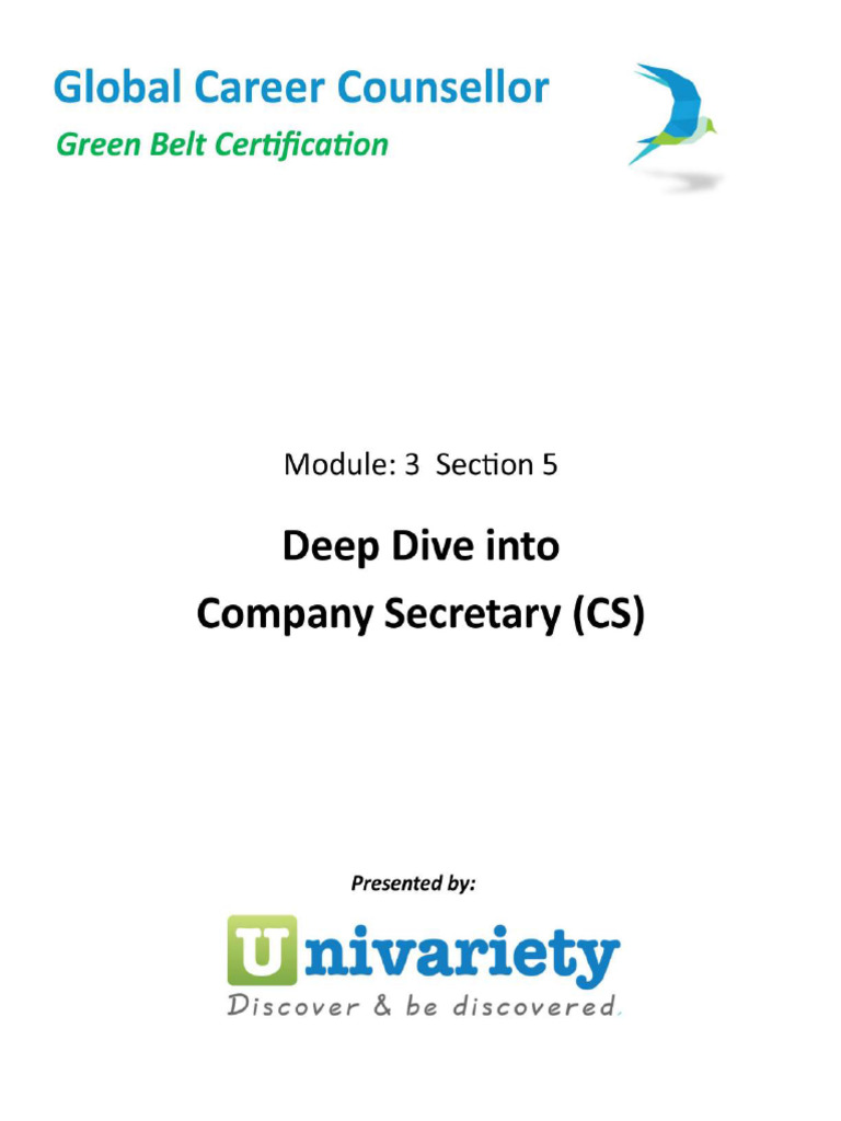 Company Secretary Reading Material | PDF