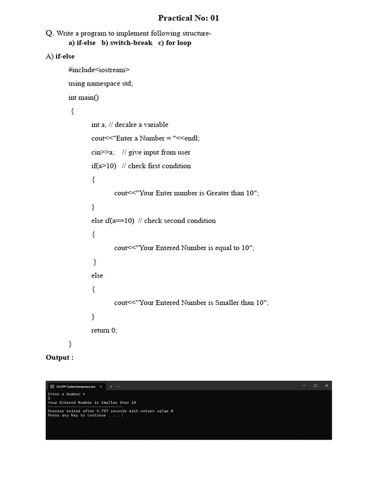Practical No.1 | Download Free PDF | Pointer (Computer Programming ... Practical No.1 | Download Free PDF | Pointer (Computer Programming ...