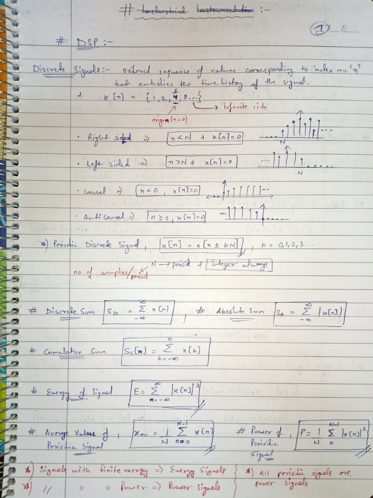 DSP Notes 1 | PDF