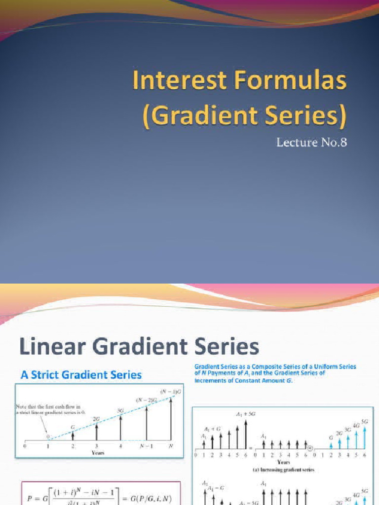 Interest Formulae Gradient Series | PDF