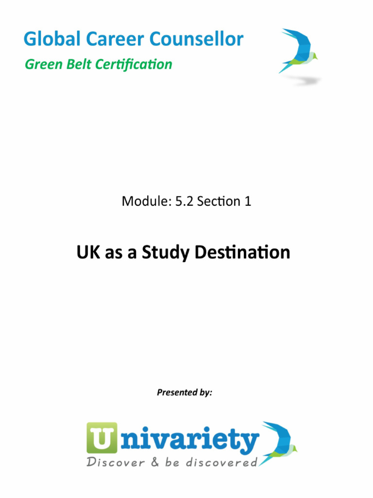 UK As A Study Destination | PDF