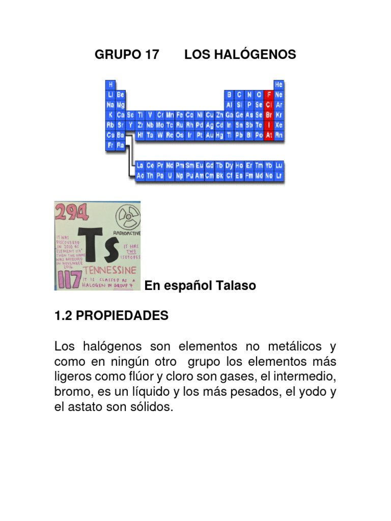 Clase Halogenos | PDF | Ácido clorhídrico | Enlace químico