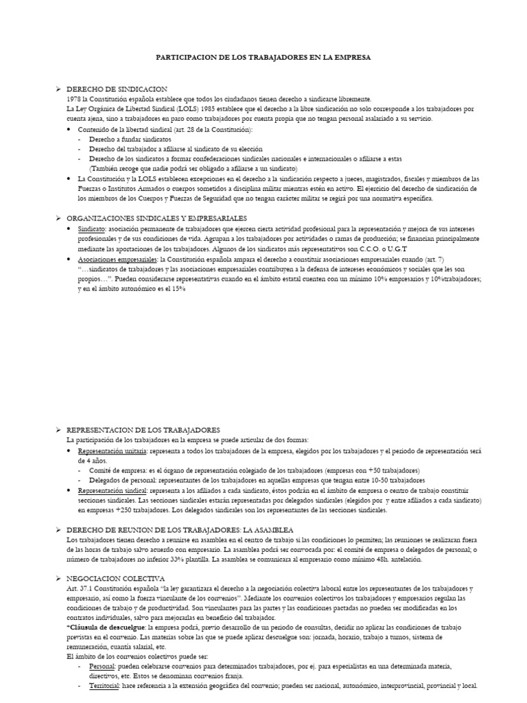 Tema 7 Fol | Descargar gratis PDF | Sindicato | Acuerdo colectivo