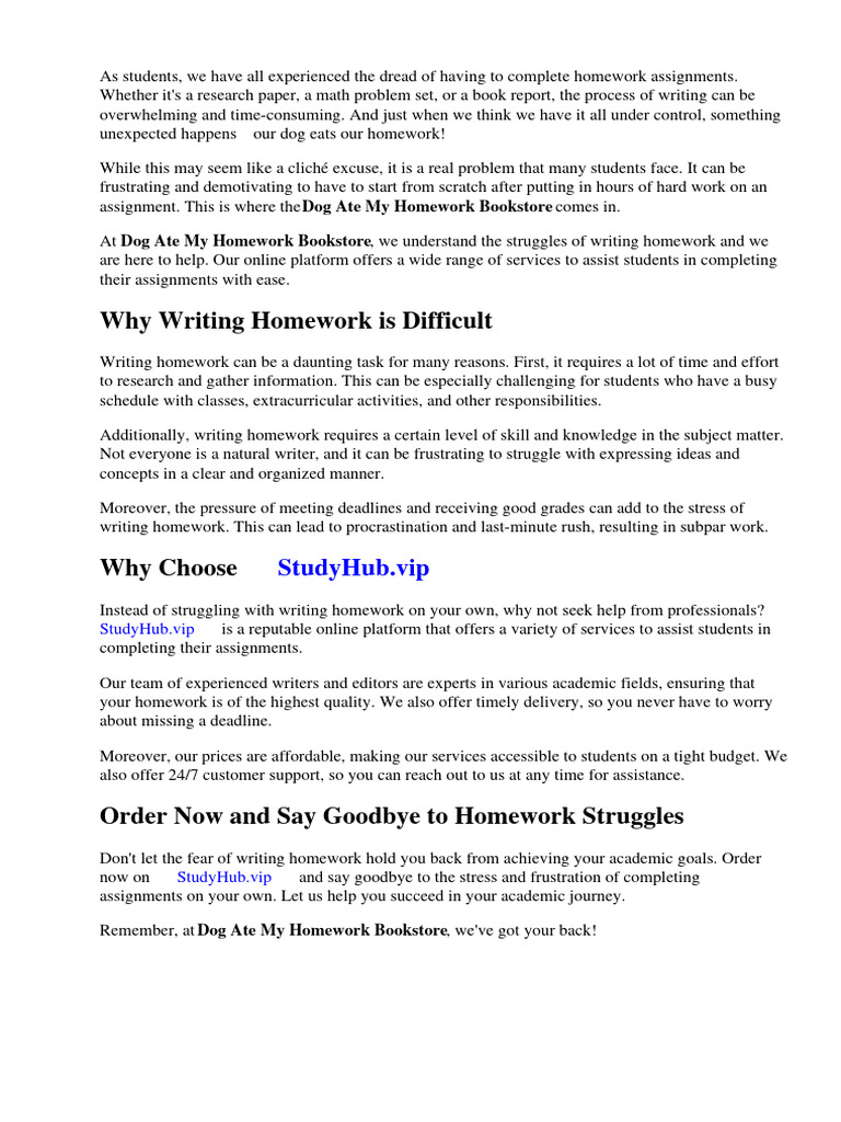 Dog Ate My Homework Bookstore | PDF | Homework | Safari (Web Browser)