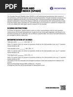 SPADI Score Summary for Shoulder Pain | PDF | Health Care | Health Sciences