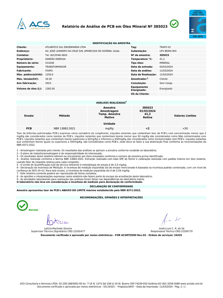 Relatorio PCB 385023 Serie 514248 | PDF | Eletromagnetismo | Potência ...