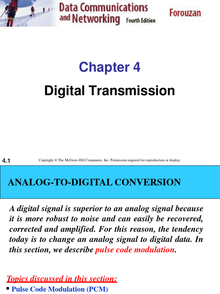 CN_W06 - PCM for Analog to Digital Conversion | PDF | Sampling (Signal Processing) | Analog To ...