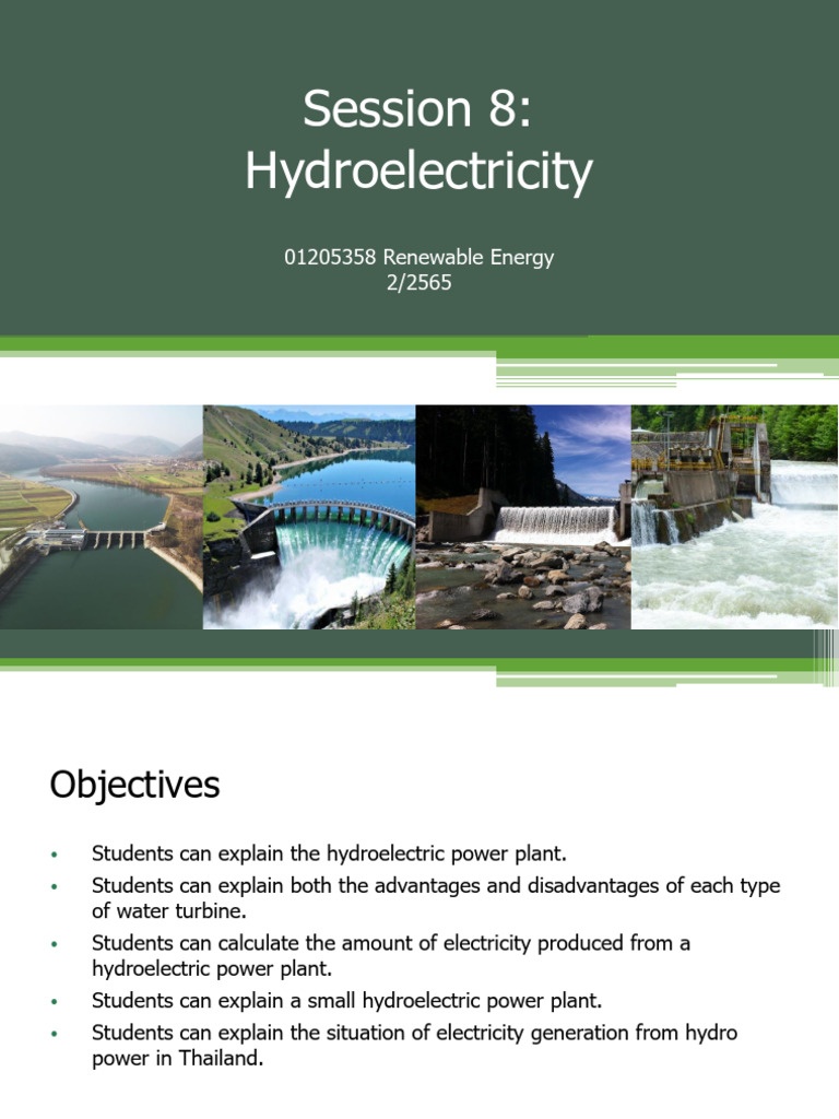 E 5 Hydroelectricity 2022 | PDF | Hydroelectricity | Power Station