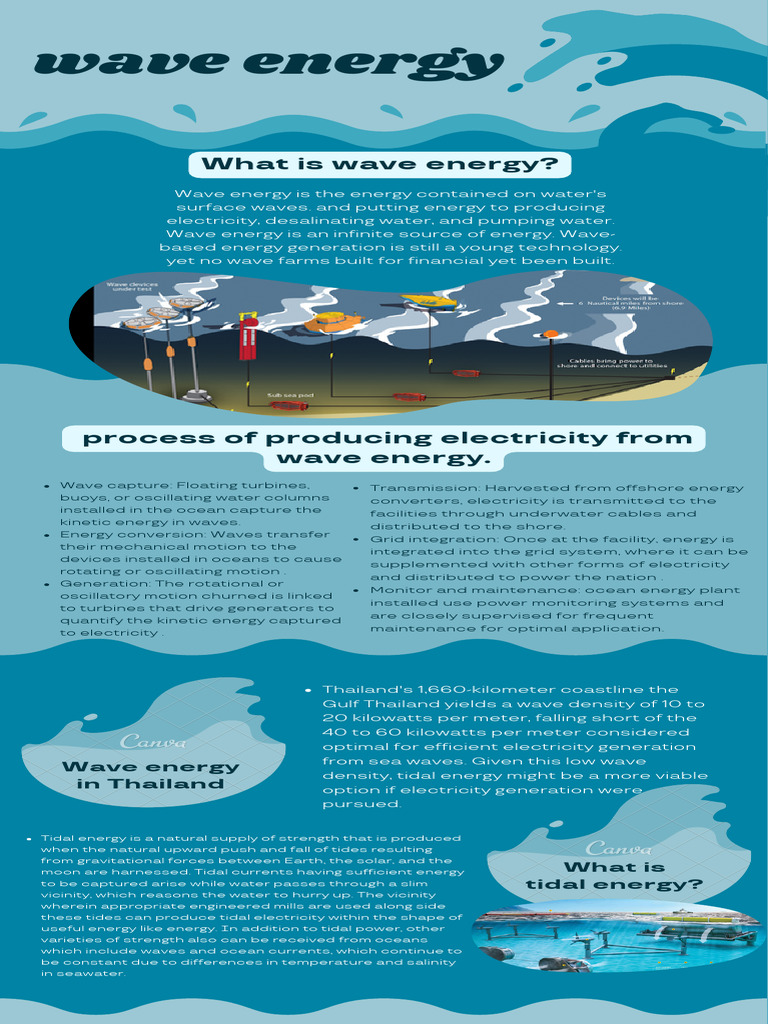 Wave Energy | PDF | Oceans | Electricity Generation