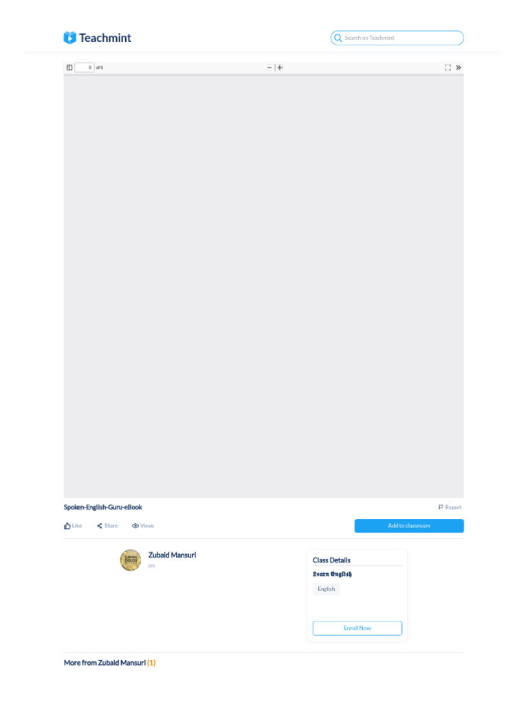 WWW Teachmint Com Tfile Studymaterial - English Spoken English Guru Ebook | PDF | Grammatical ...