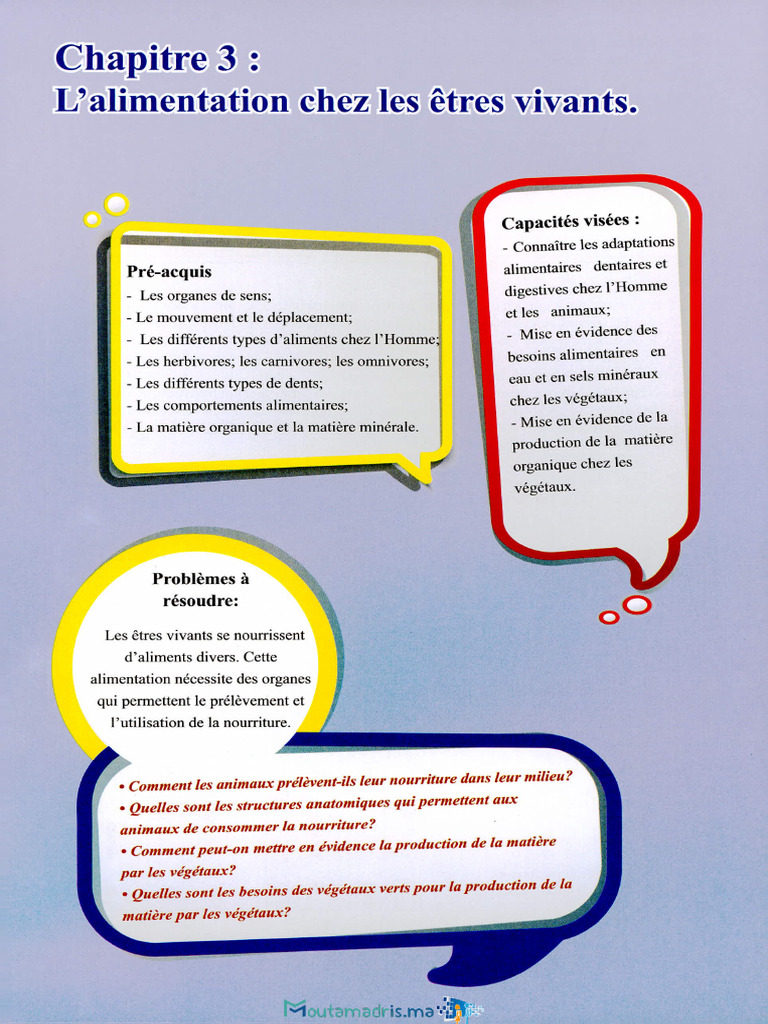 Cours SVT 1college International 3 5 | PDF