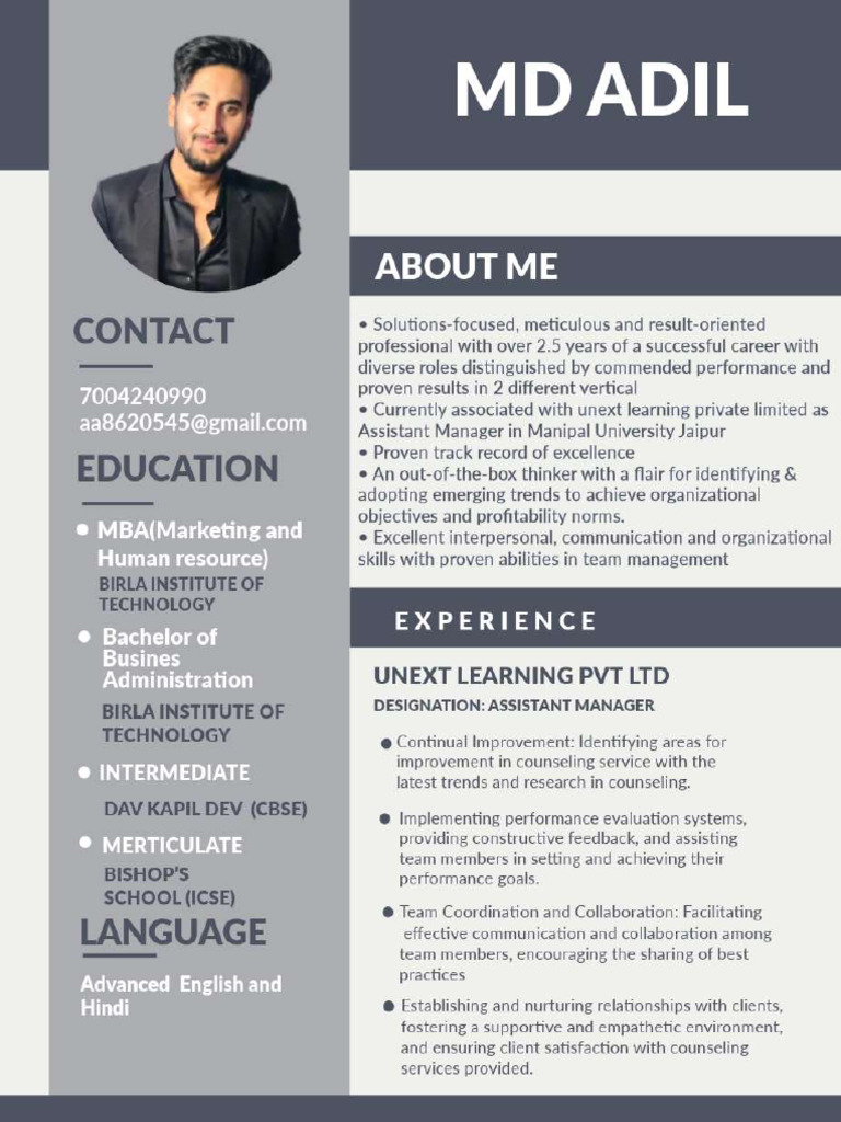 Adil Resume | PDF