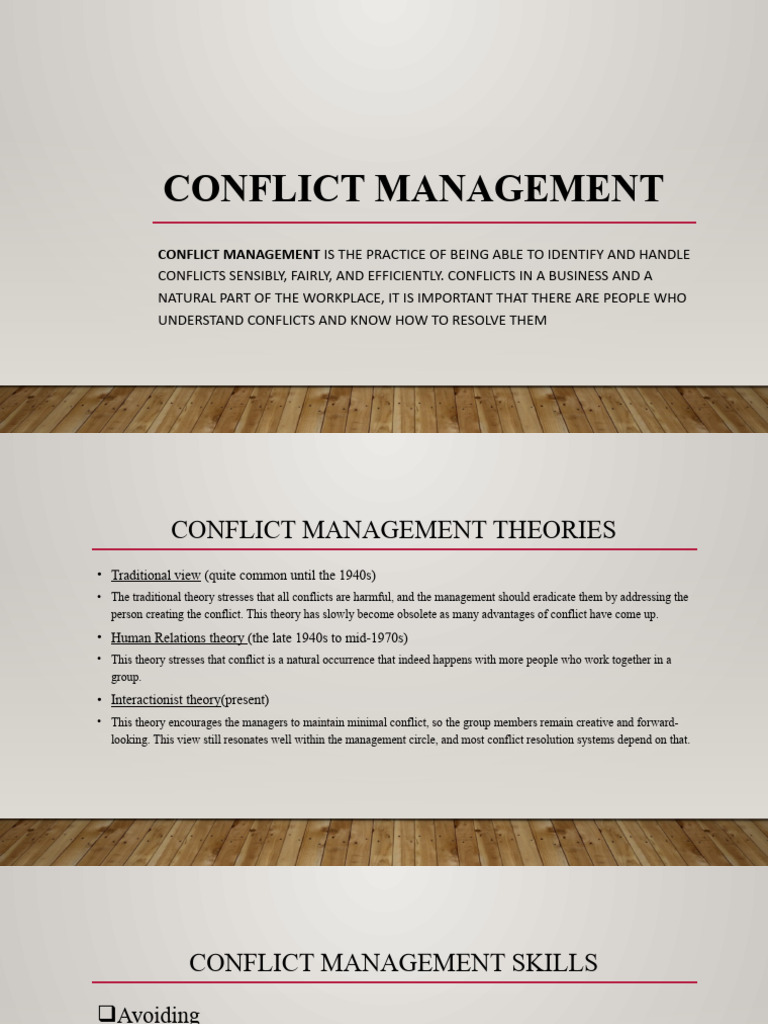 Conflict Management | PDF