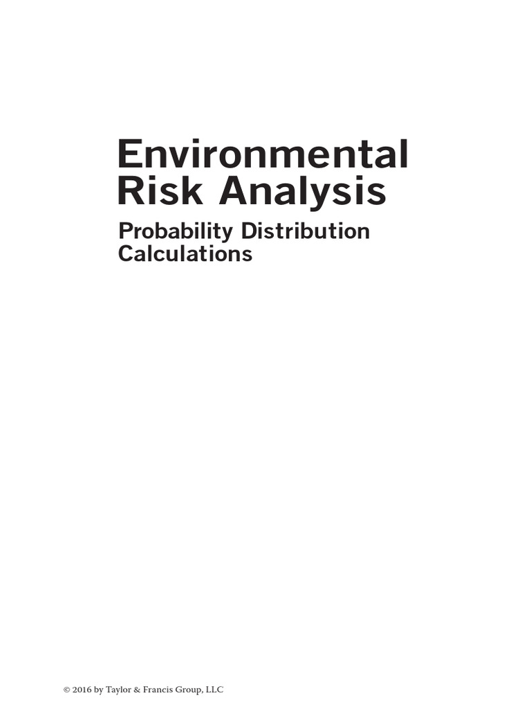 Theodore, Louis - Environmental Risk Analysis - Probability ...