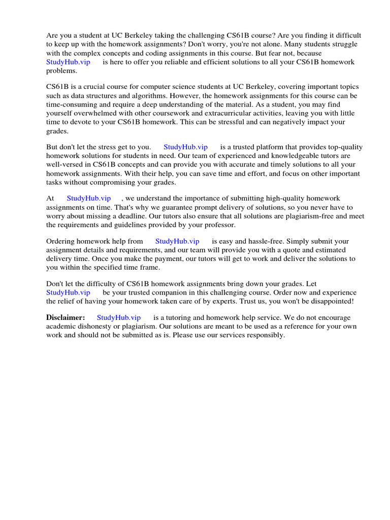 Berkeley Cs61b Homework Solutions | PDF | Field Effect Transistor | Mosfet