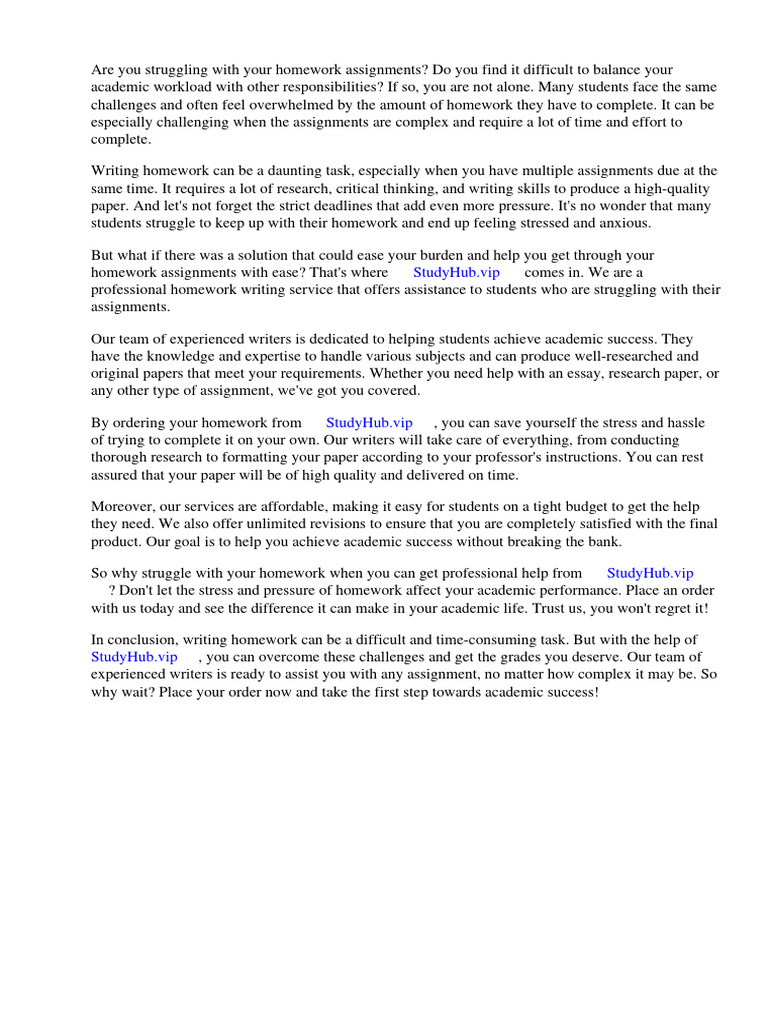 Paid Homework | PDF | Homework | Employment