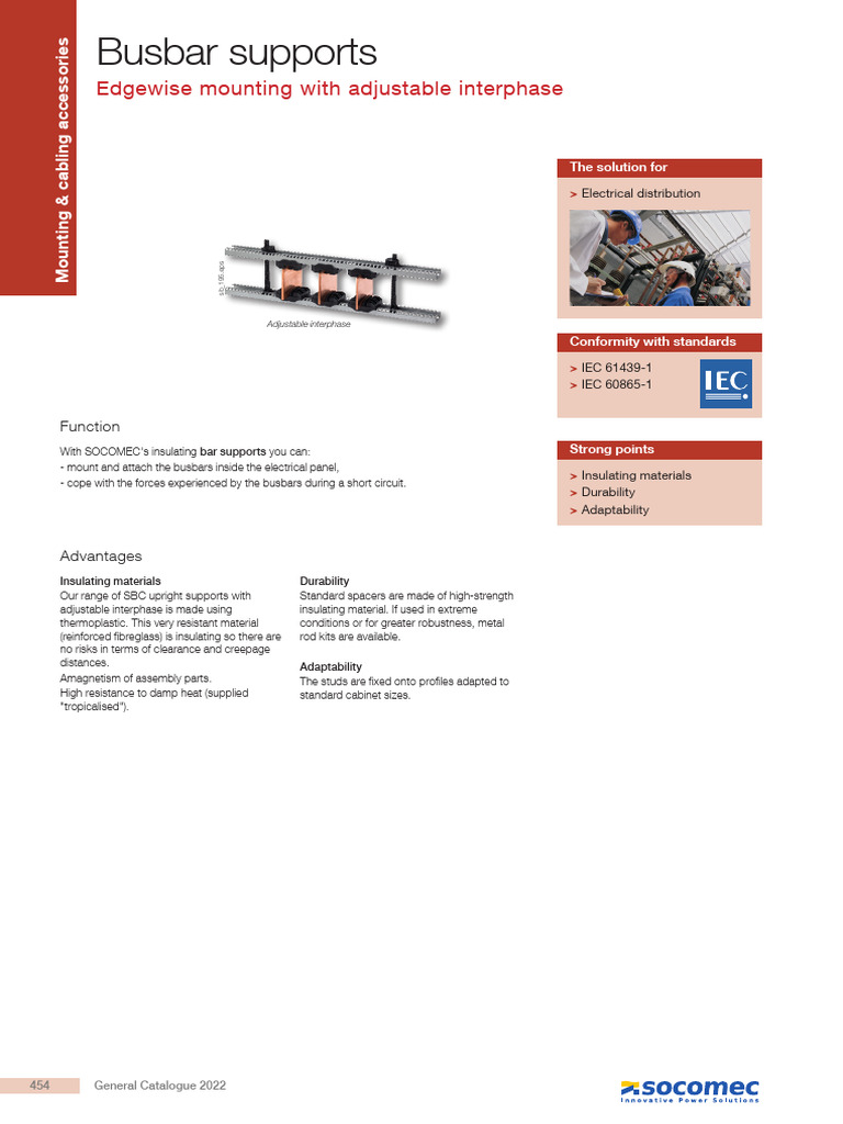 Busbar Supports - Catalogue - Pages - 2022 11 - DCG00502 - en | Download Free PDF | Insulator ...