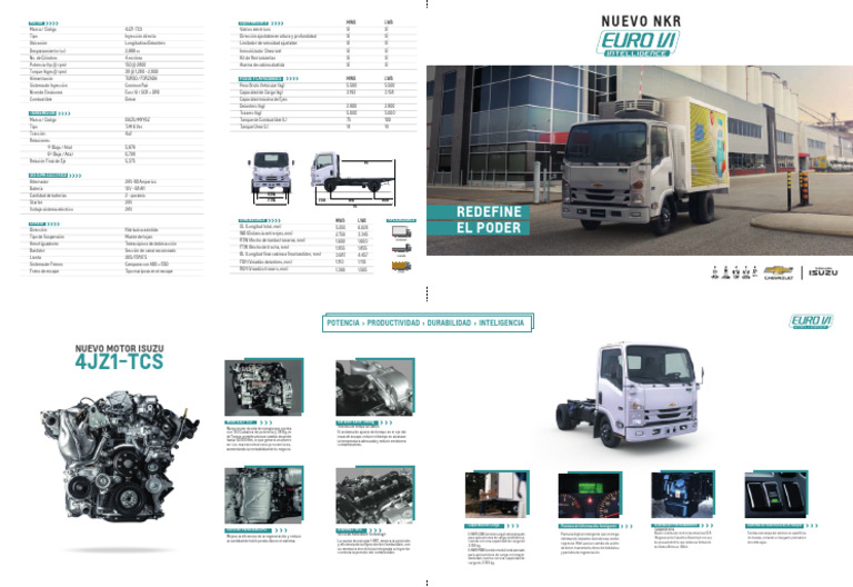 Ficha Tecnica NKR | PDF | Inyección de combustible | Eje