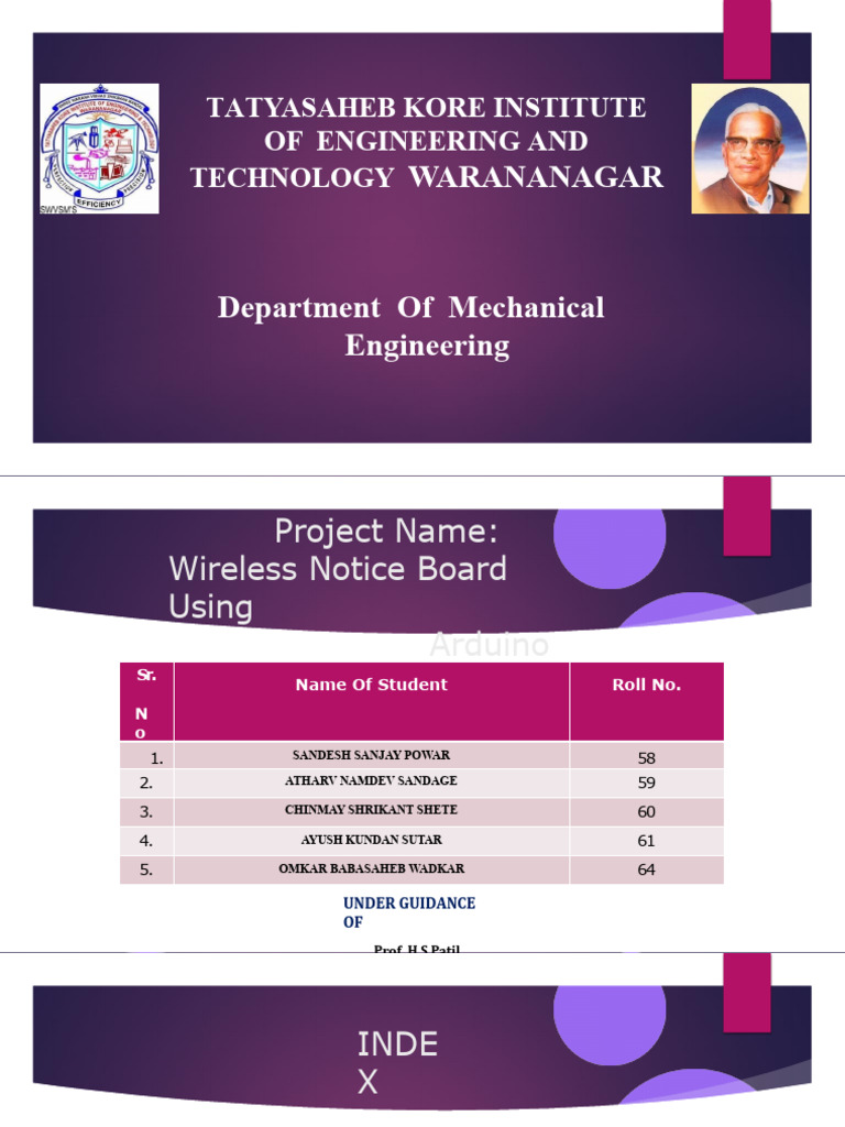 Wireless Notice Board | PDF | Arduino | Wireless