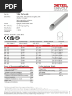UPVC Pipes & Fittings Technical Data Sheet | PDF