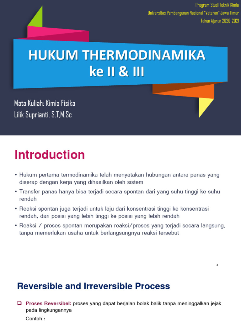 Hukum Termo 2 Dan 3 Revised-1 | PDF