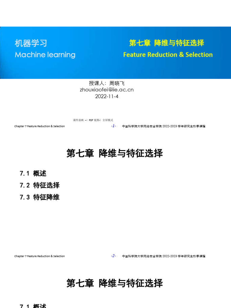 10 Chapter 7 Feature Selection Extraction 1 Pdf